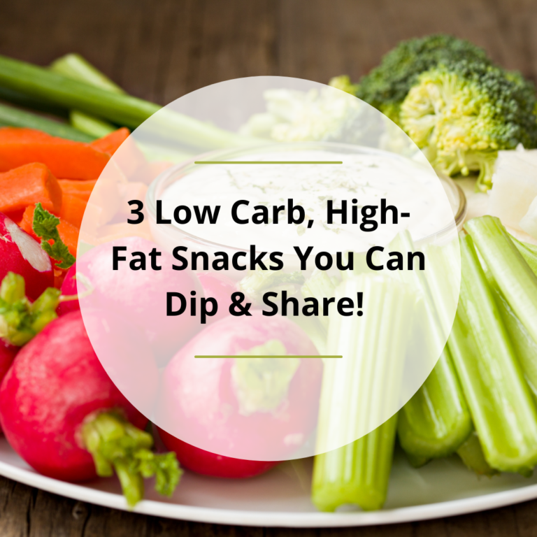 3 Low Carb, High-Fat SNACKS You Can DIP & SHARE! - Dr Becky Fitness