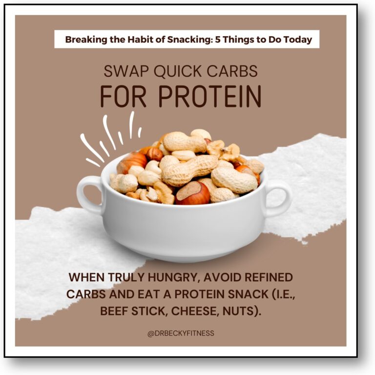 Breaking the Habit of Snacking: 5 Things to Do Today - Dr Becky Fitness