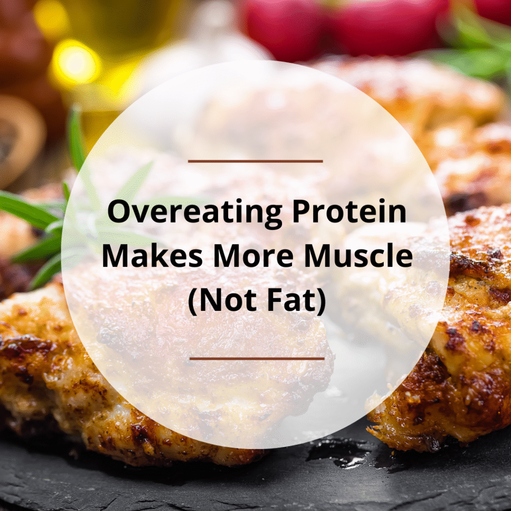Overeating Protein Makes More Muscle (Not Fat) - Dr Becky Fitness